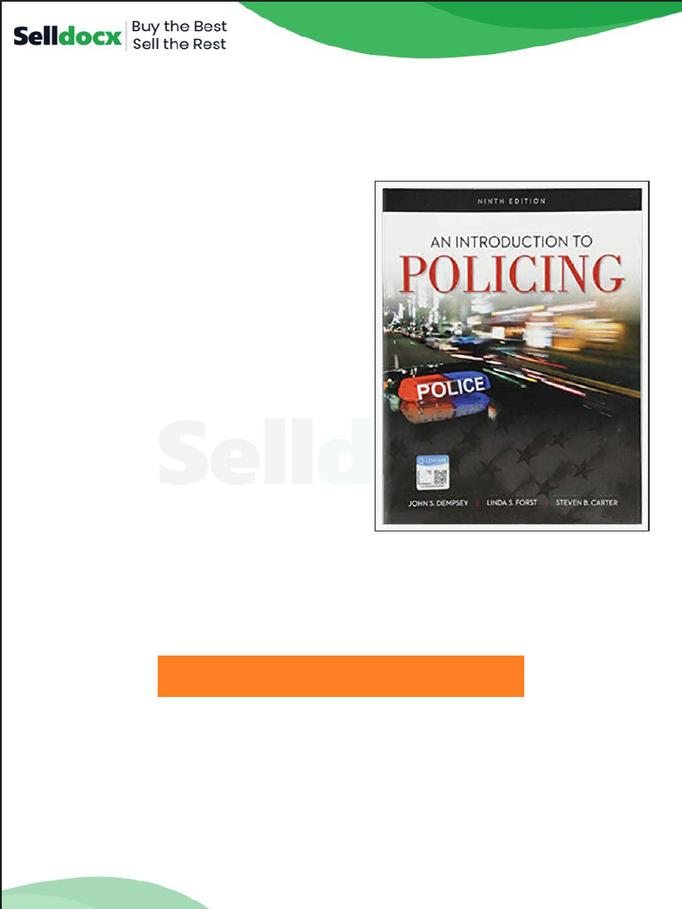 Practice Exam the Police Role and Police Discretion 9e Dempsey | PDF ...
