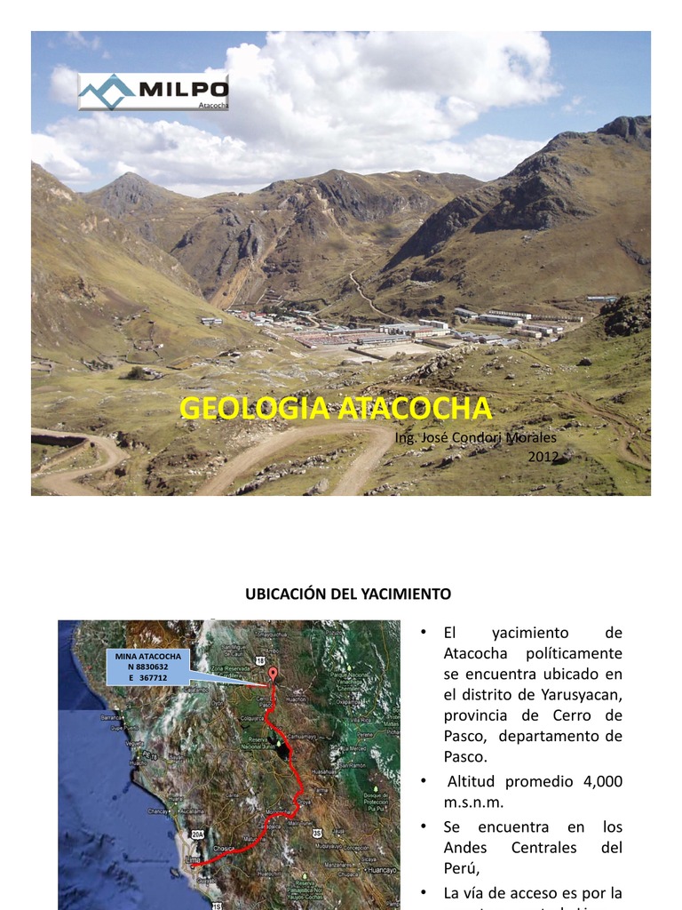Geología Atacocha 2012 | PDF | Cobre | Sólidos cristalinos