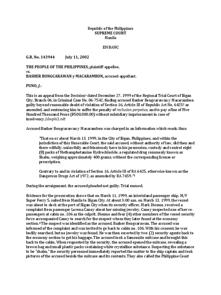 Full Text Cases in Poli 2 Under Atty Medina | PDF | Due Process Clause ...