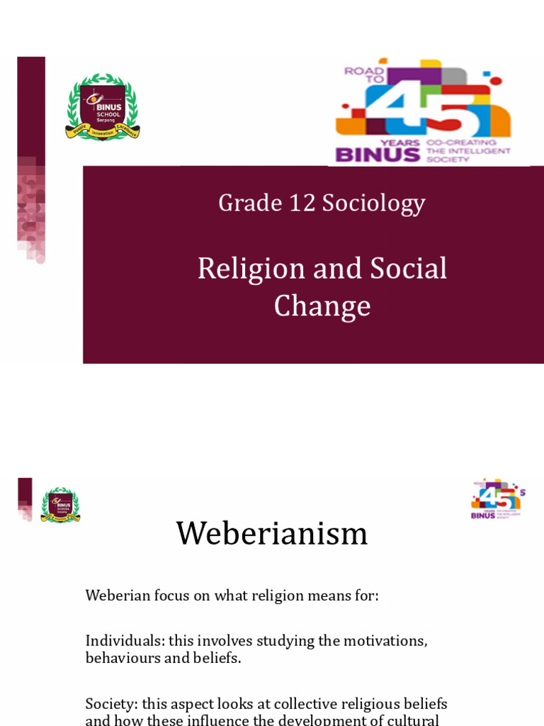 Religion and Social Changes | PDF | Max Weber | Evangelicalism