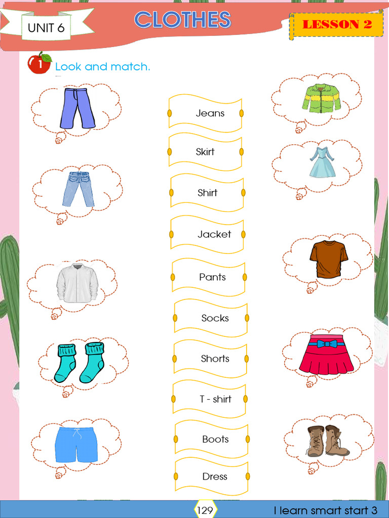 Grade 3 Unit6 Lesson 2+3 | PDF | Softlines (Retail) | Fashion