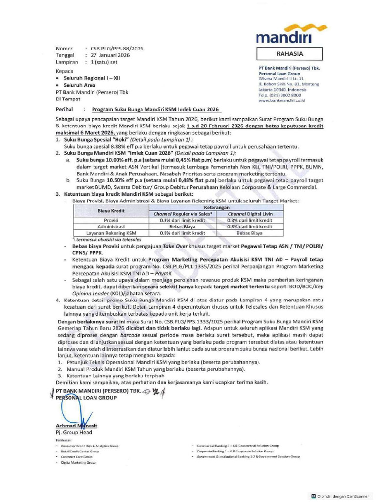 Scsbplgpps2026 Program Suku Bunga Mandiri Ksm Imlek Cuan 2026 3548