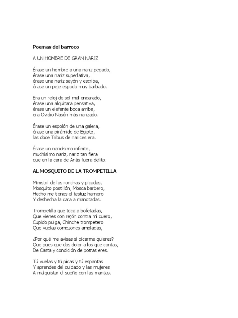 Poemas Del Barroco | PDF