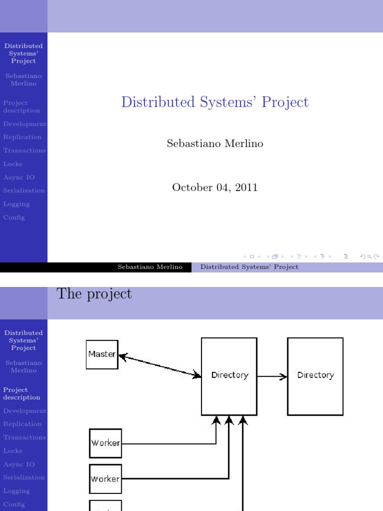 Distributed Systems' Project: Sebastiano Merlino | PDF | Replication (Computing) | Database ...