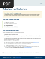 Paid Leave Oregon Verification of Serious Health Condition Form EN ...