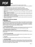 Reasons for British Colonization of Zimbabwe | PDF | Zimbabwe | British ...