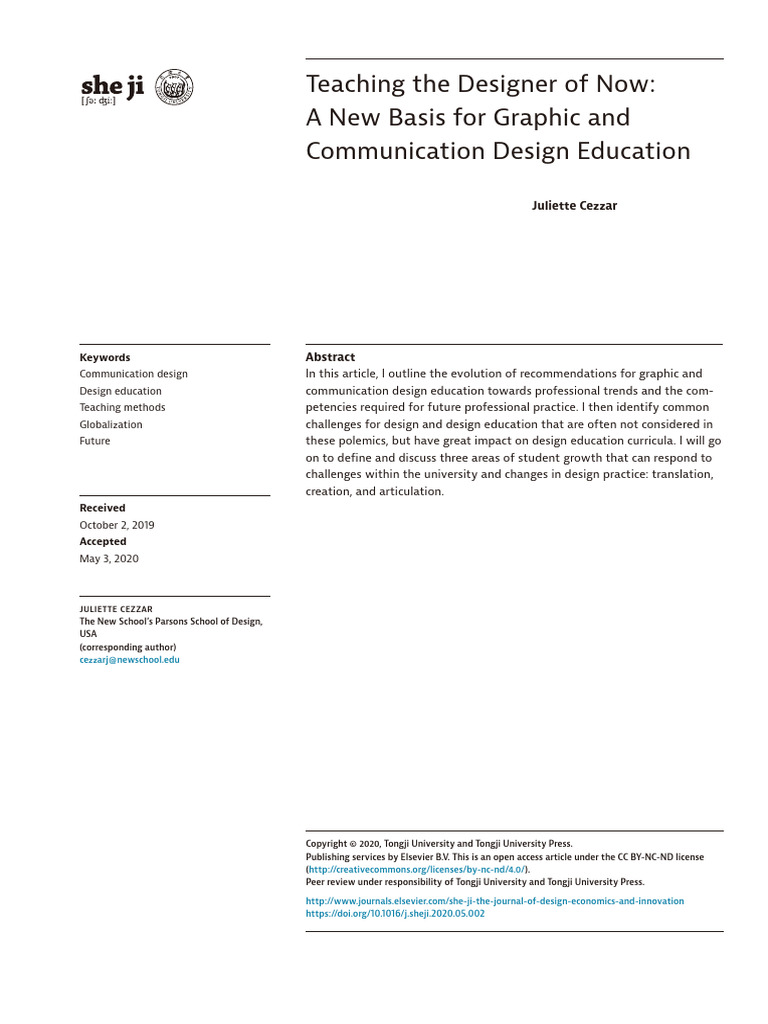 Teaching the Designer of Now - J. Cezzar | PDF | Communication | Experience