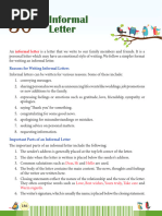 Informal Letter Writing Guide for Grade 4 | PDF