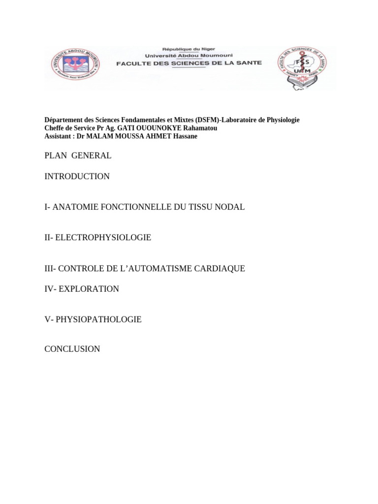 Automatisme Cardiaque | PDF | Atrium (anatomie) | Contraction du muscle