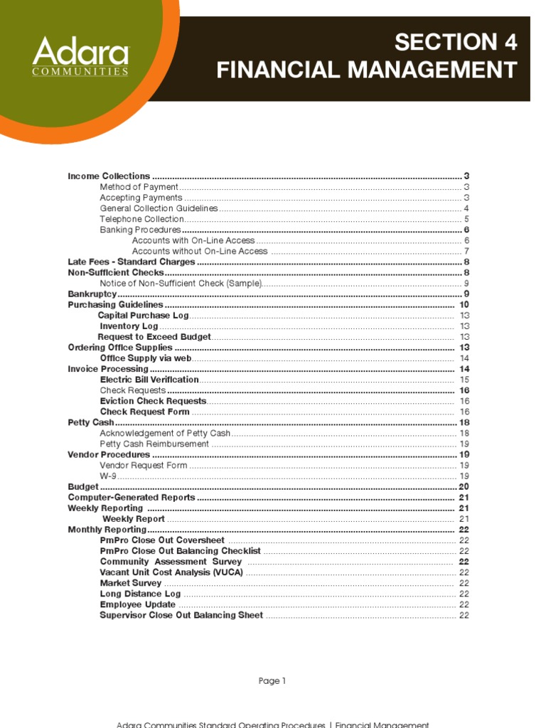 Section 4 Financial Management | PDF | Bankruptcy | Bankruptcy In The ...