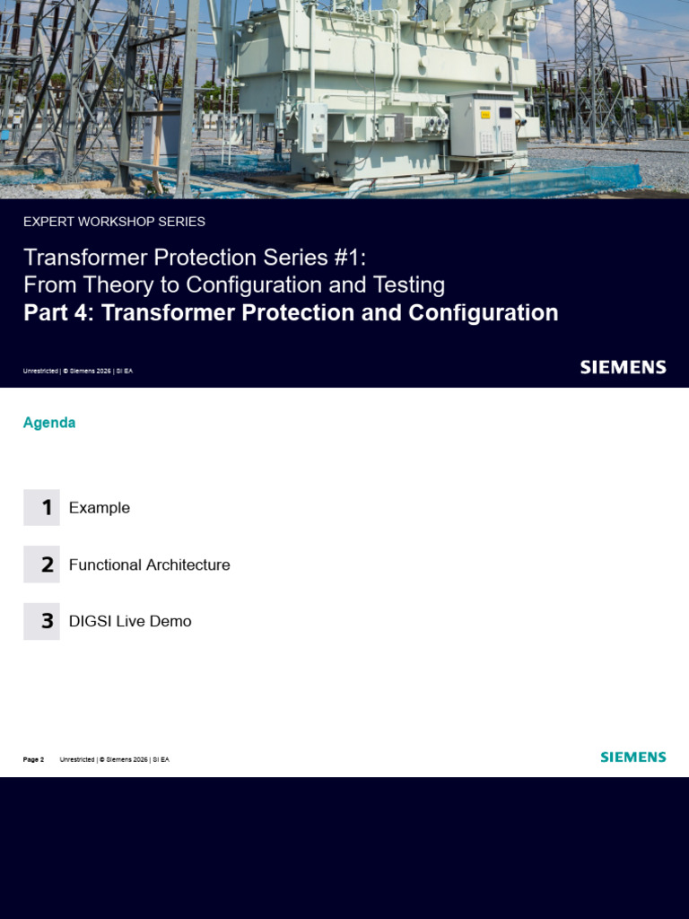 Part4 - Transformer Protection With SIPROTEC and DIGSI Configuration ...