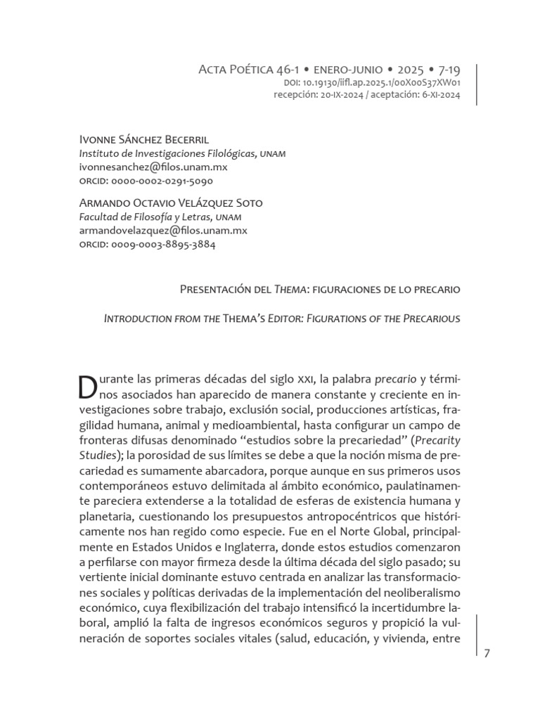 Figuraciones de Lo Precario | PDF | Traducciones | Pensamiento