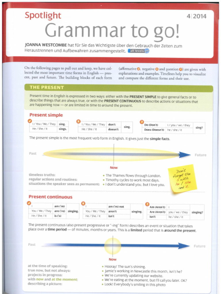 Grammar to Go-Spotlight2014 | PDF