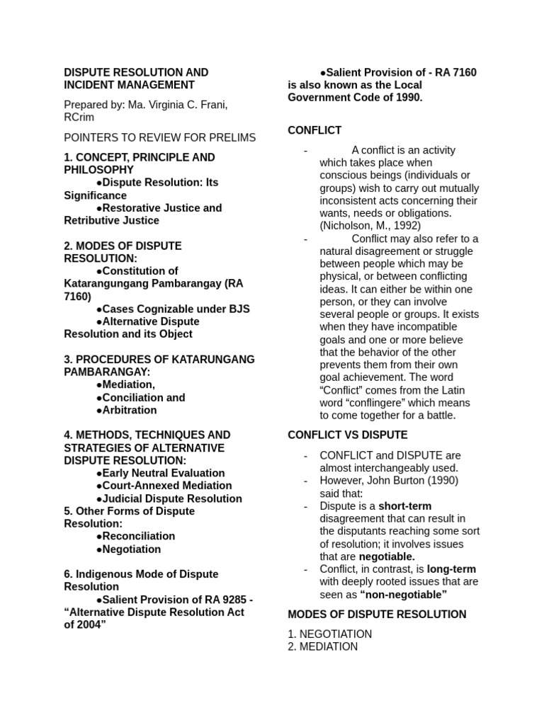 Dispute Reviewer | PDF