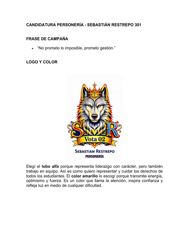 Candidatura Personería | PDF | Salón de clases