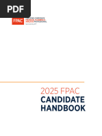 FPAC Certification Candidate Handbook | PDF | Accountant | Business