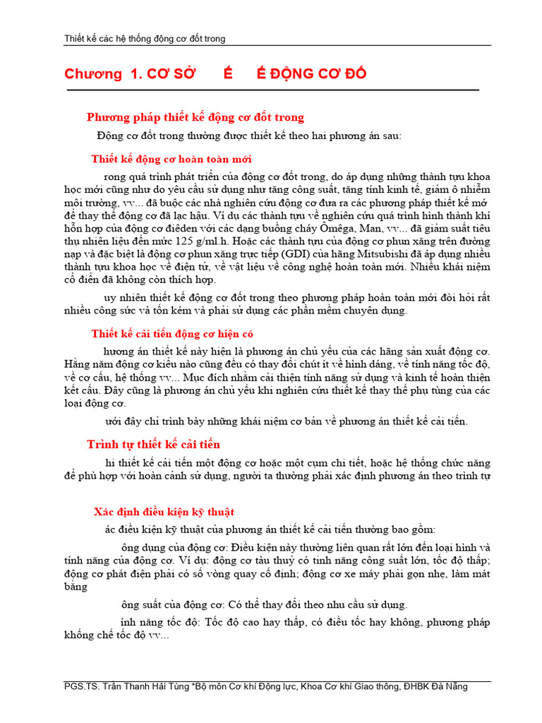 Mon Thiet Ke Cac He Thong Dong Co Dot Trong-V3 | PDF