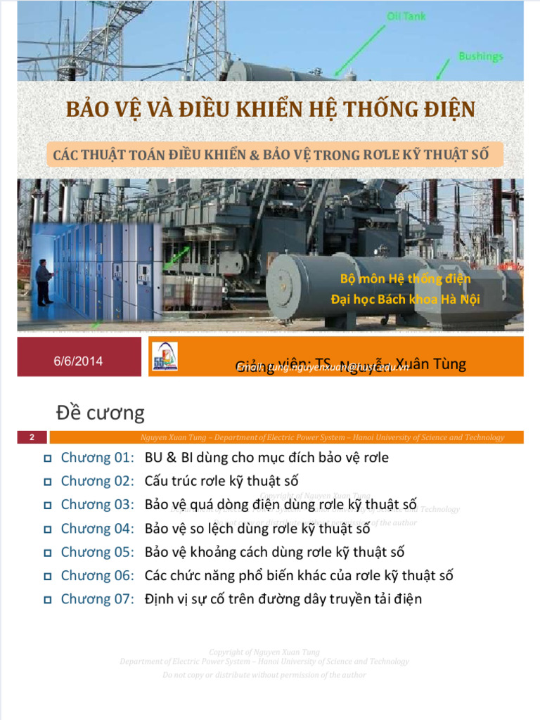 Bao Ve Va Dieu Khien Cac He Thong Dien Cao Hocpdf | PDF