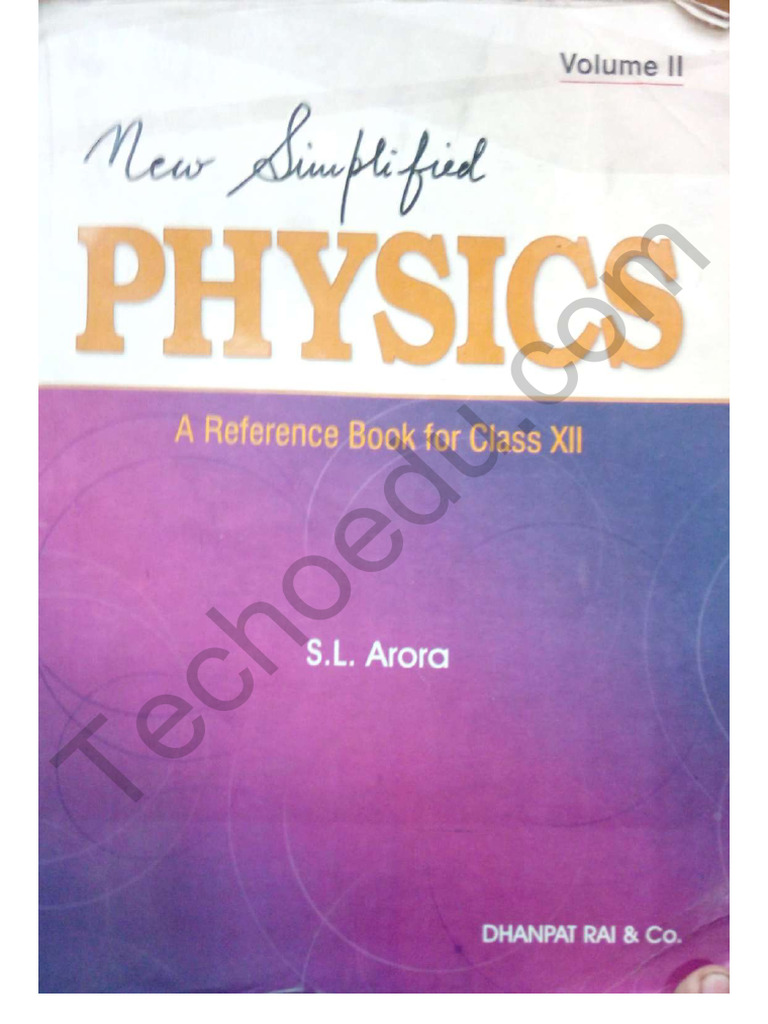 S.L. Arora Class 12 Volume 2 | PDF