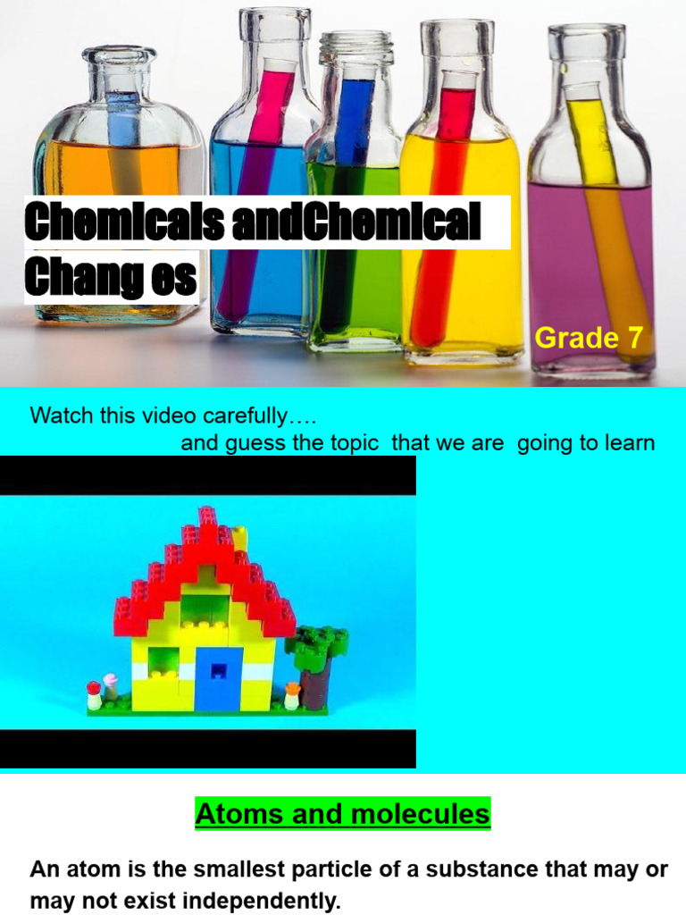 Chemicals and Chemical Changes - Grade 7 | PDF | Chemical Substances | Rust