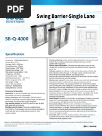 DS-K3B530X Swing Barrier Overview | PDF