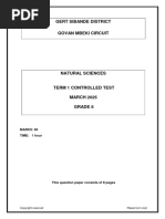Grade 8 Natural Sciences Test March 2024 | PDF | Food Web | Ecosystem