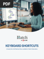 Wilcom E4.2 Shortcut Keys Guide | PDF | Computing | Software