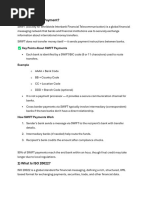 MT103 SWIFT: Fields 52a & 57a Explained | PDF | Banks | Financial Services