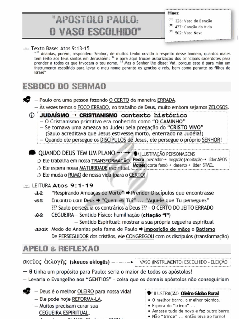 Apostolo Paulo O Vaso Escolhido Pdf