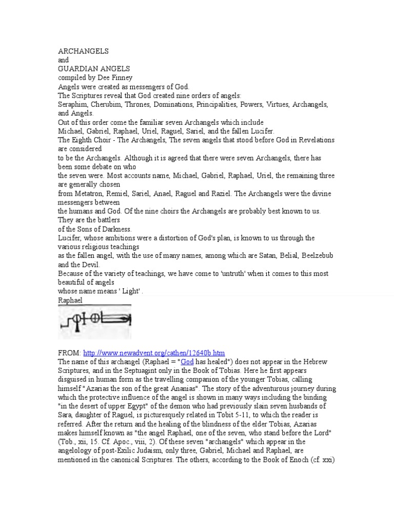 Archangels | PDF | Michael (Archangel) | Gabriel