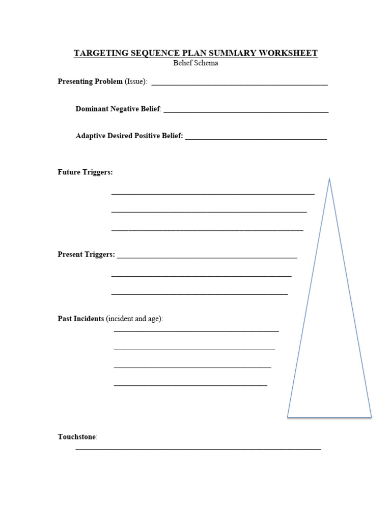 Targeting Sequence Plan Summary Worksheet | PDF