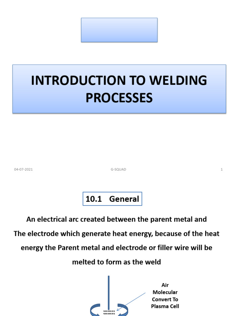 Unit 10 - Intro Welding Process | PDF | Welding | Construction