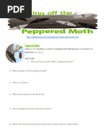 Peppered Moth Evolution Simulation Lab | PDF | Chart