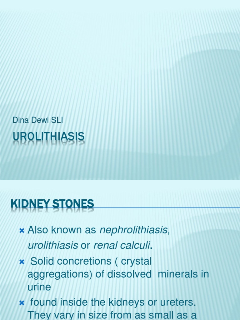 Urolithiasis | PDF | Organ (Anatomy) | Urinary System