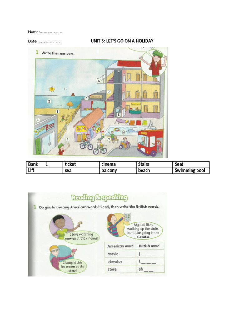Unit 5 Get Ready Mover | PDF