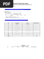 Safety Data Sheet for Cosmetic Products | PDF | Dangerous Goods | Toxicity