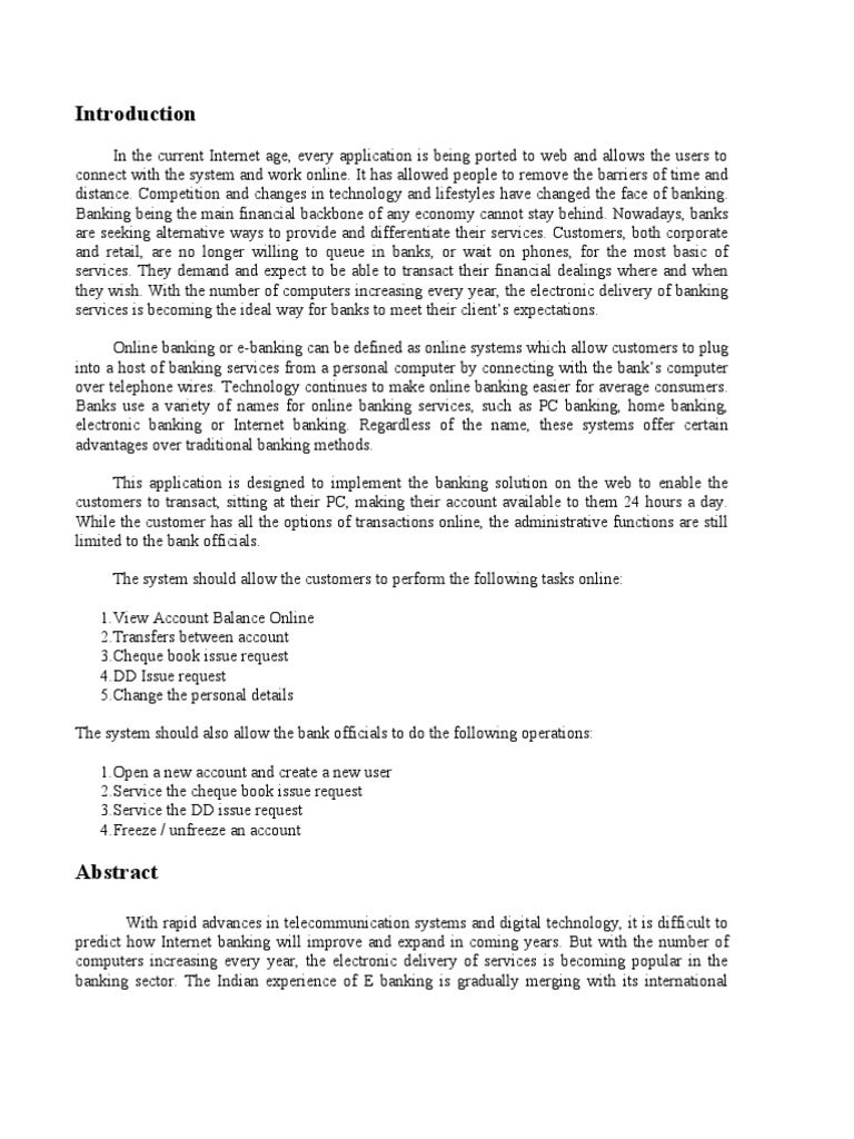 e Banking Report | Online Banking | Banks