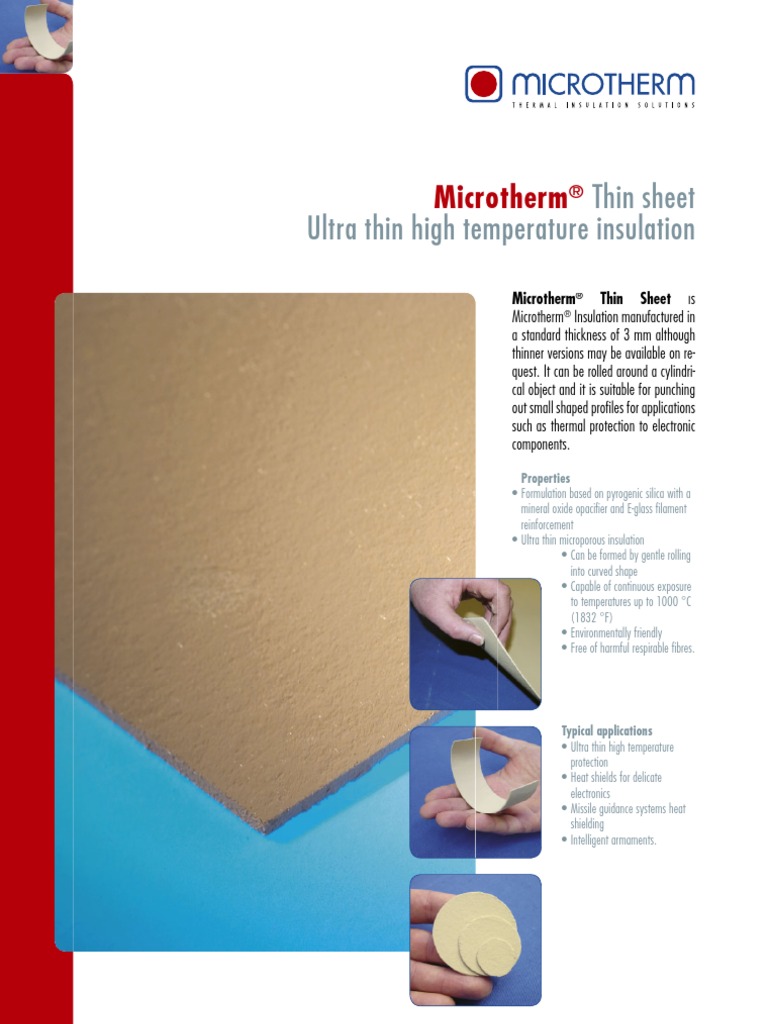 DataSheet-ThinSheet v4 | PDF | Thermal Insulation | Heat Capacity