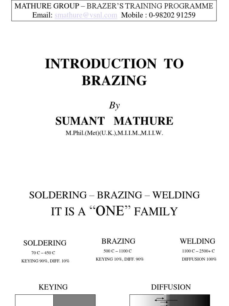 Introduction to Brazing Techniques | PDF | Chemical Elements | Materials