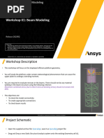 ANSYS Beam Connection Workshop Guide | PDF | Mechanical Engineering ...