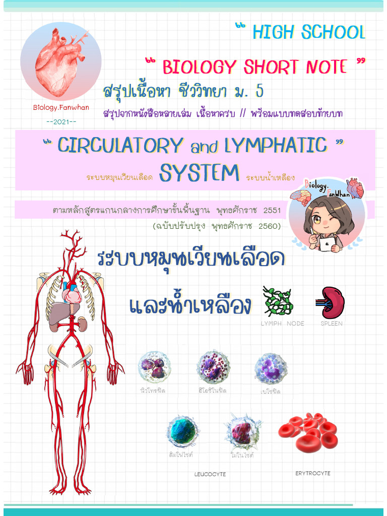 Circulatorysystem Short Note | PDF