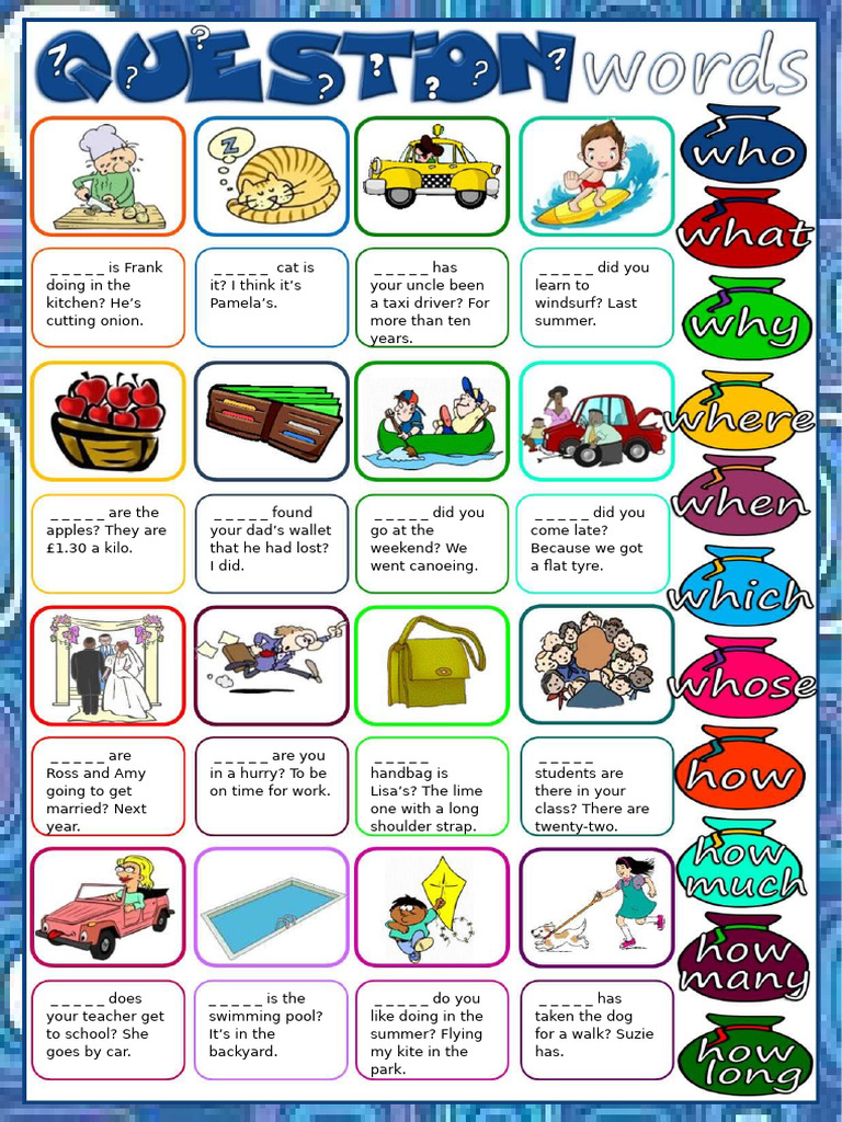 Question Words Fun | PDF