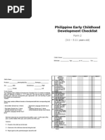 Early Childhood Development Checklist (Deped Revised 2015) | PDF ...