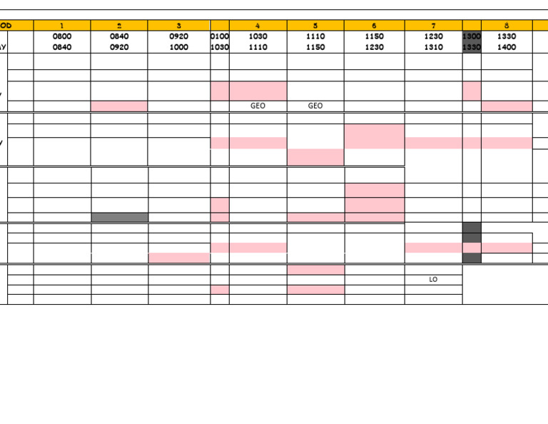 2025 Draft Master Timetable Taalnet Pretoria Term 4 Final | PDF