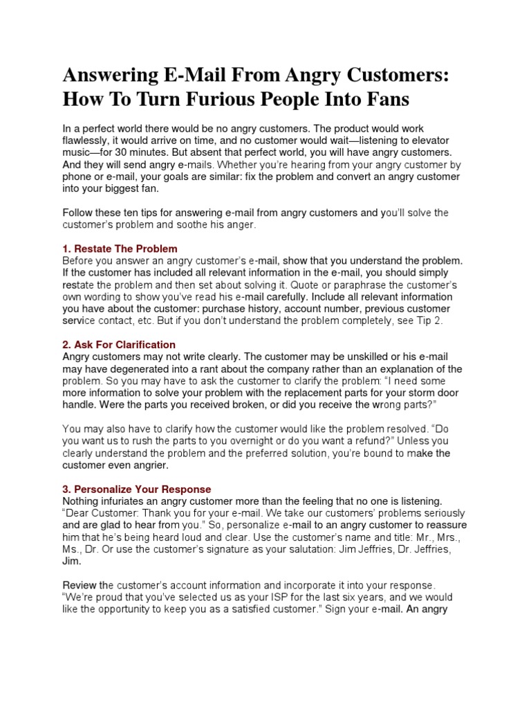 Answering Email | Download Free PDF | Email | Empathy