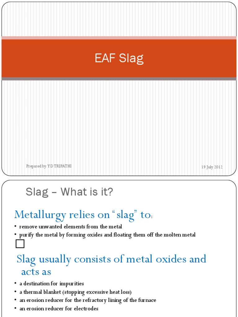 EAF Slag | Refractory | Iron