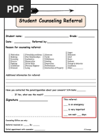 Counseling Referral Form Template | PDF