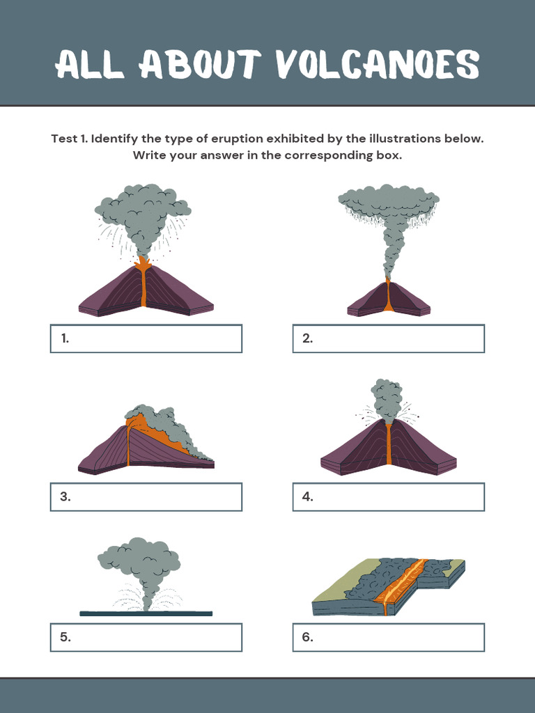 Science All About Volcanoes Worksheet | PDF