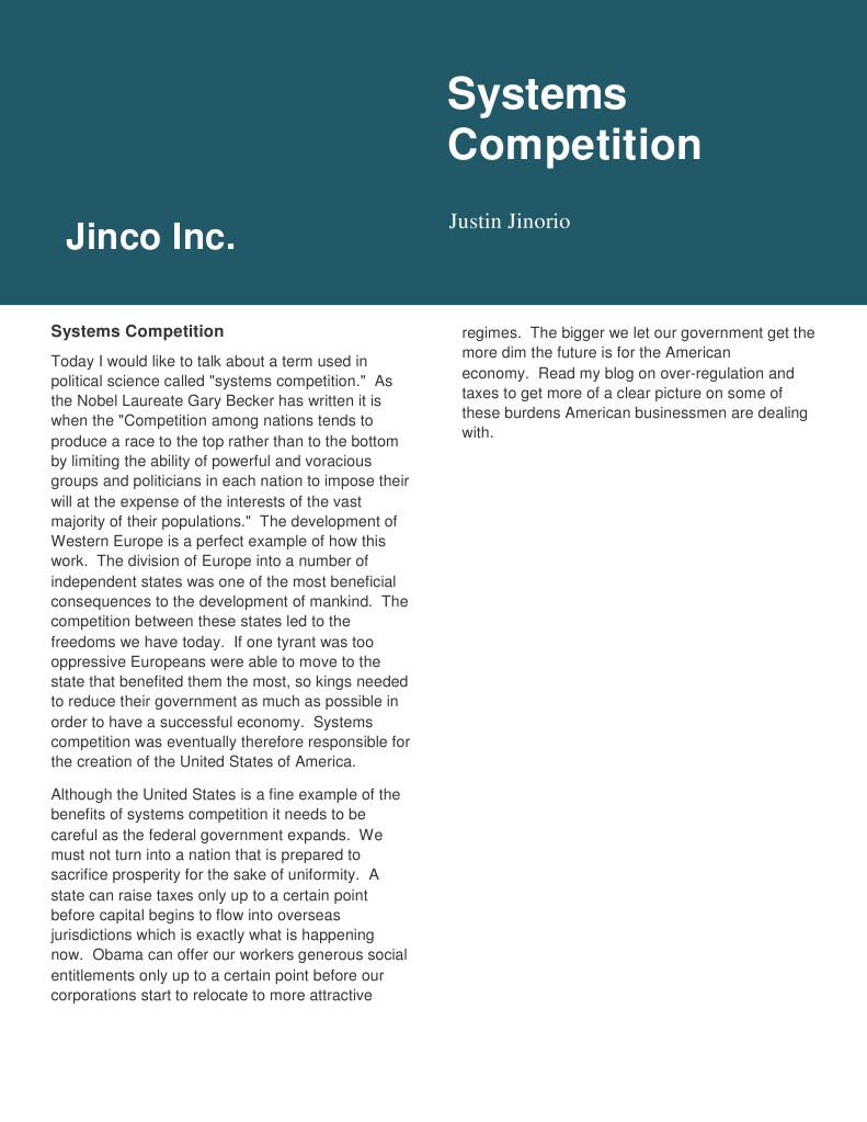 Systems Competition | PDF