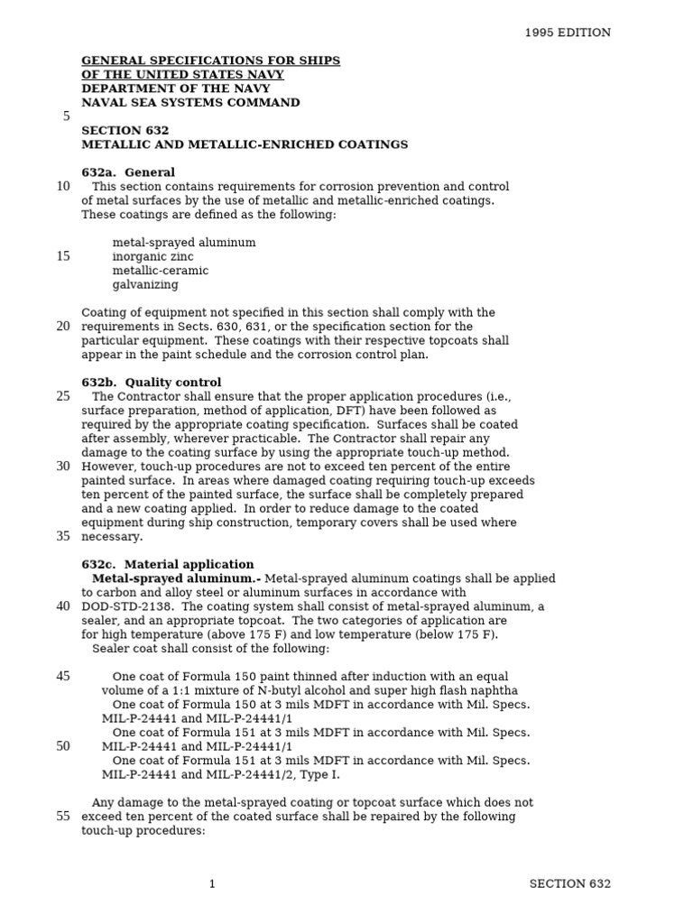 GENSPEC 632 | PDF | Galvanization | Paint